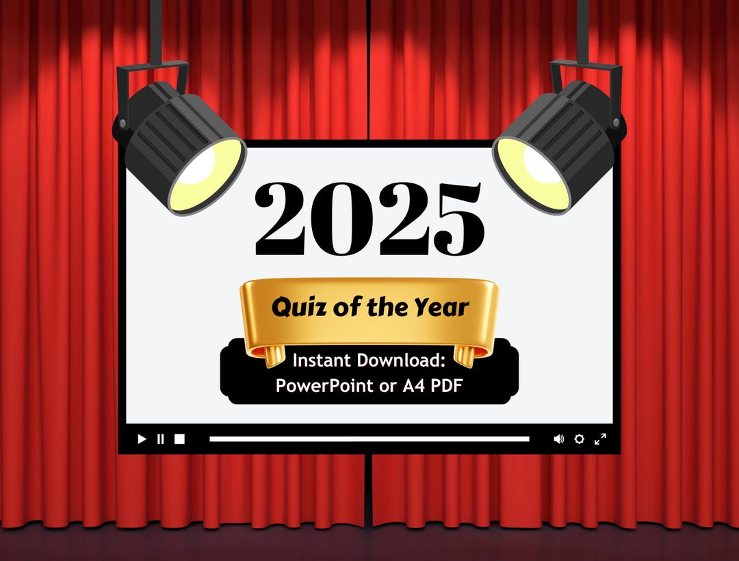 2025 Quiz: End of Year (powerpoint & Printable PDF) - Etsy