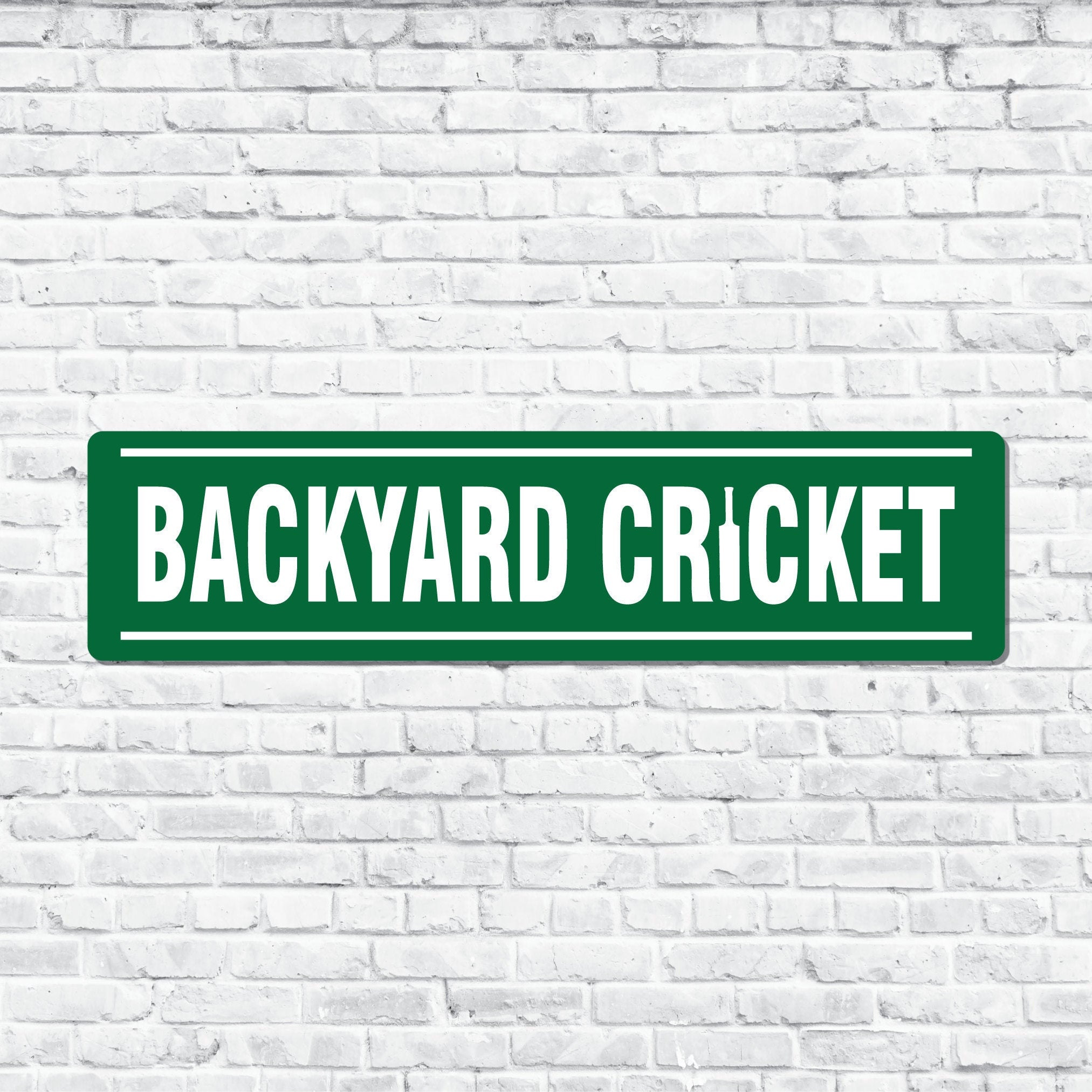 Backyard Cricket Sign Cricket Gift Cricket Fan Cricket - Etsy Australia