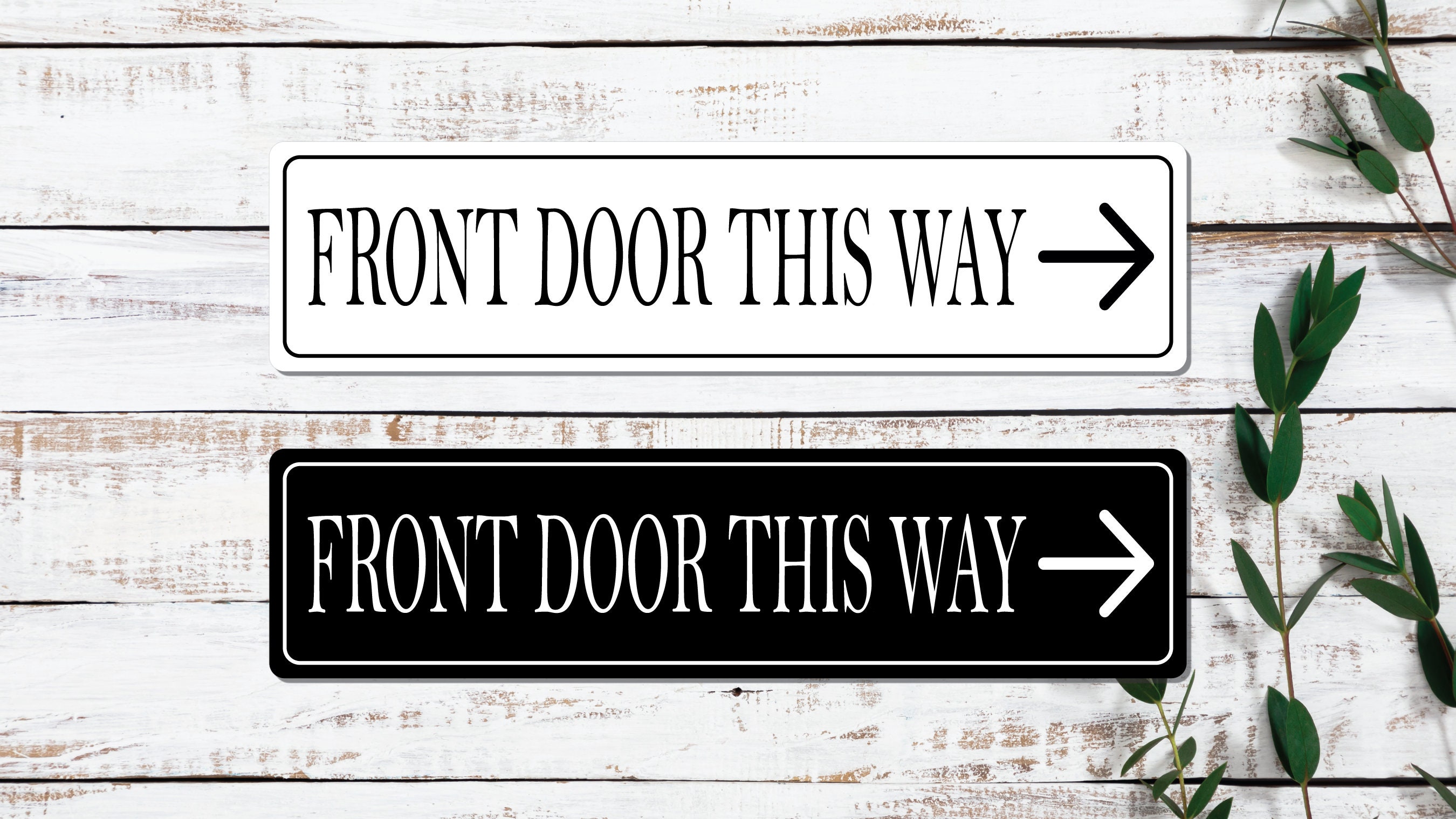 Personalised Arrow Sign Metal Custom Directional Sign Front - Etsy