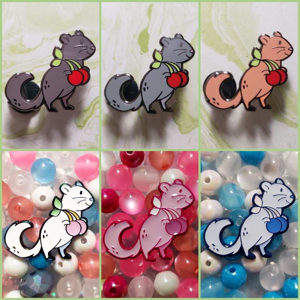 Furry Friends Enamel Pins A Grade Gerbils 1 Enamel | Etsy