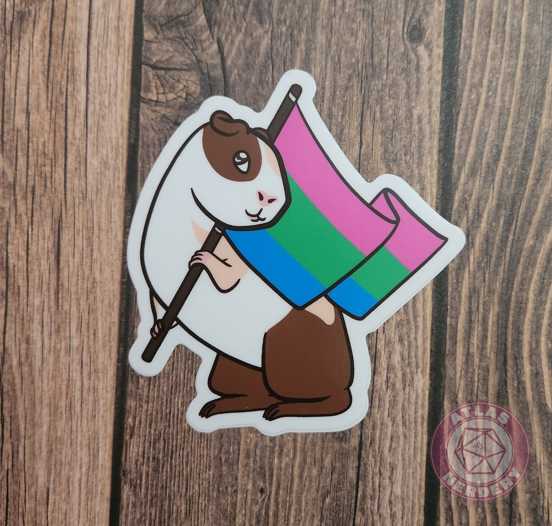 Polysexual Guinea Pig Pride Flag 3 Waterproof Vinyl Sticker - Etsy