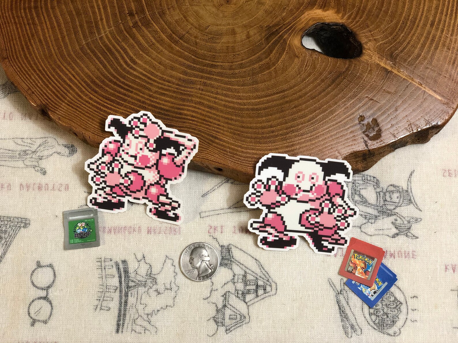 Mr. Mime Red/Blue/Green Version Sprite Sticker Gen 1 Kanto | Etsy