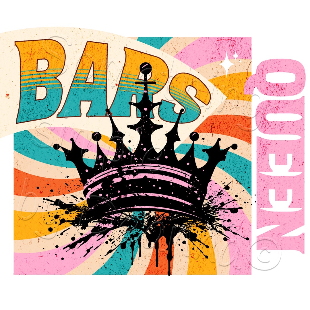 Bars Queen Gymnast, Gymnastics, Colorful, Sublimation, Png, Digital ...