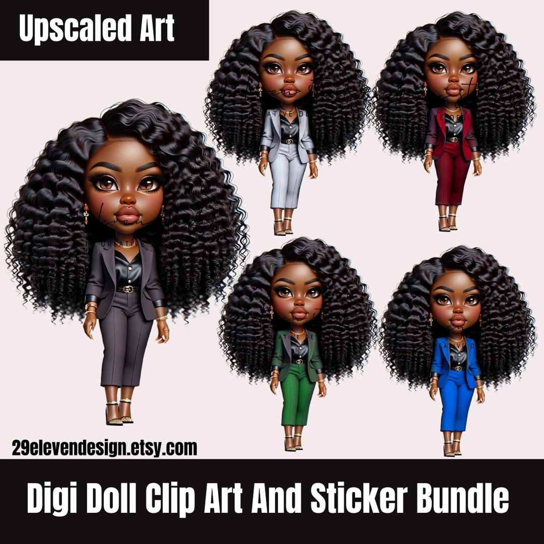 African American Clip Art and Sticker BUNDLE | With Small Business ...