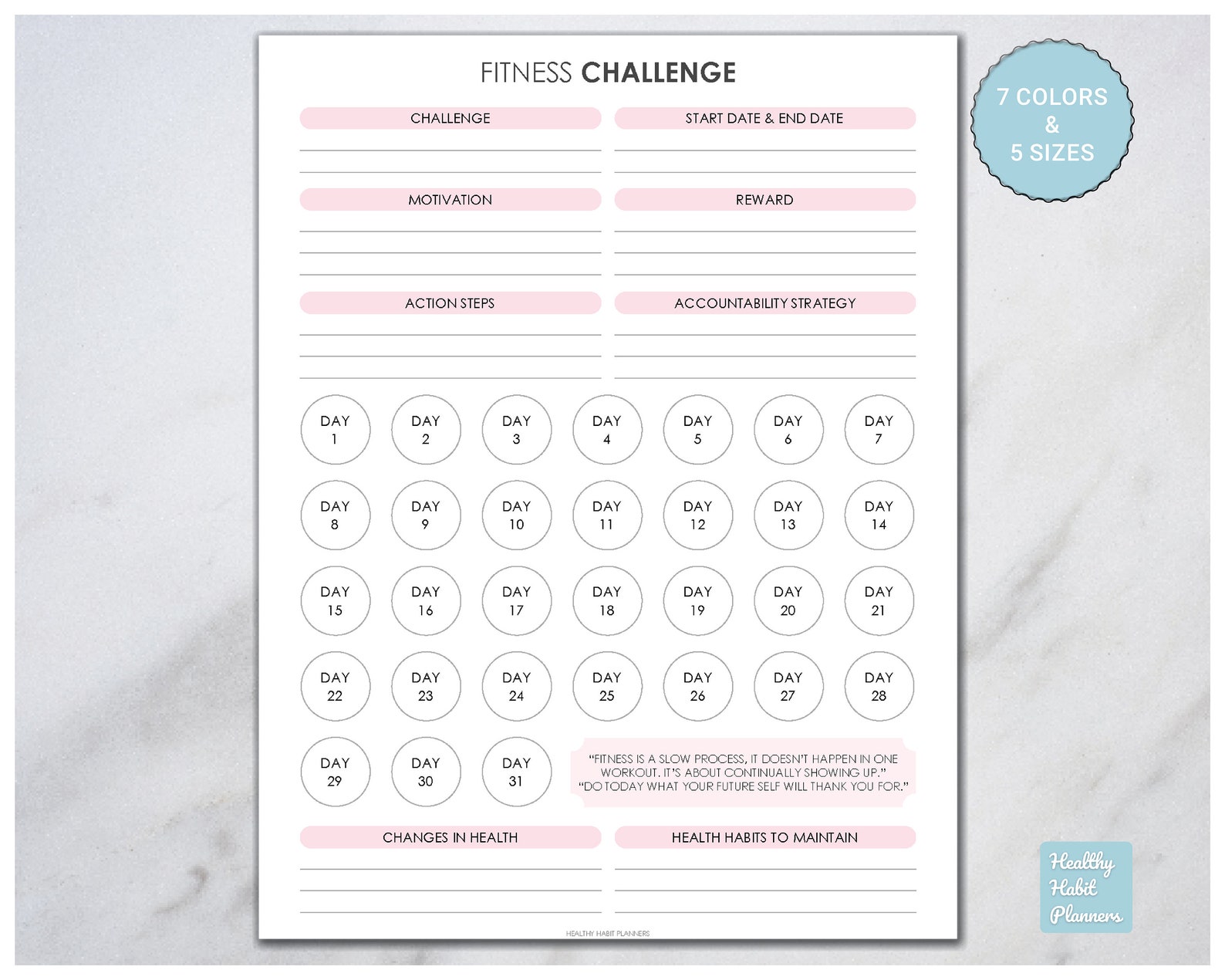 Challenge Tracker, Fitness Challenge, Exercise Log, Workout Tracker Log ...