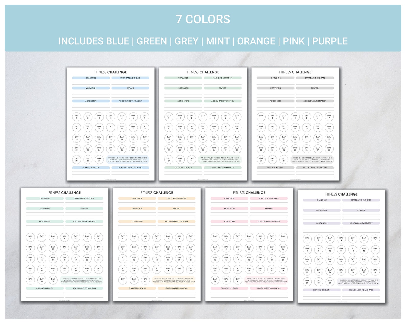 Challenge Tracker, Fitness Challenge, Exercise Log, Workout Tracker Log ...