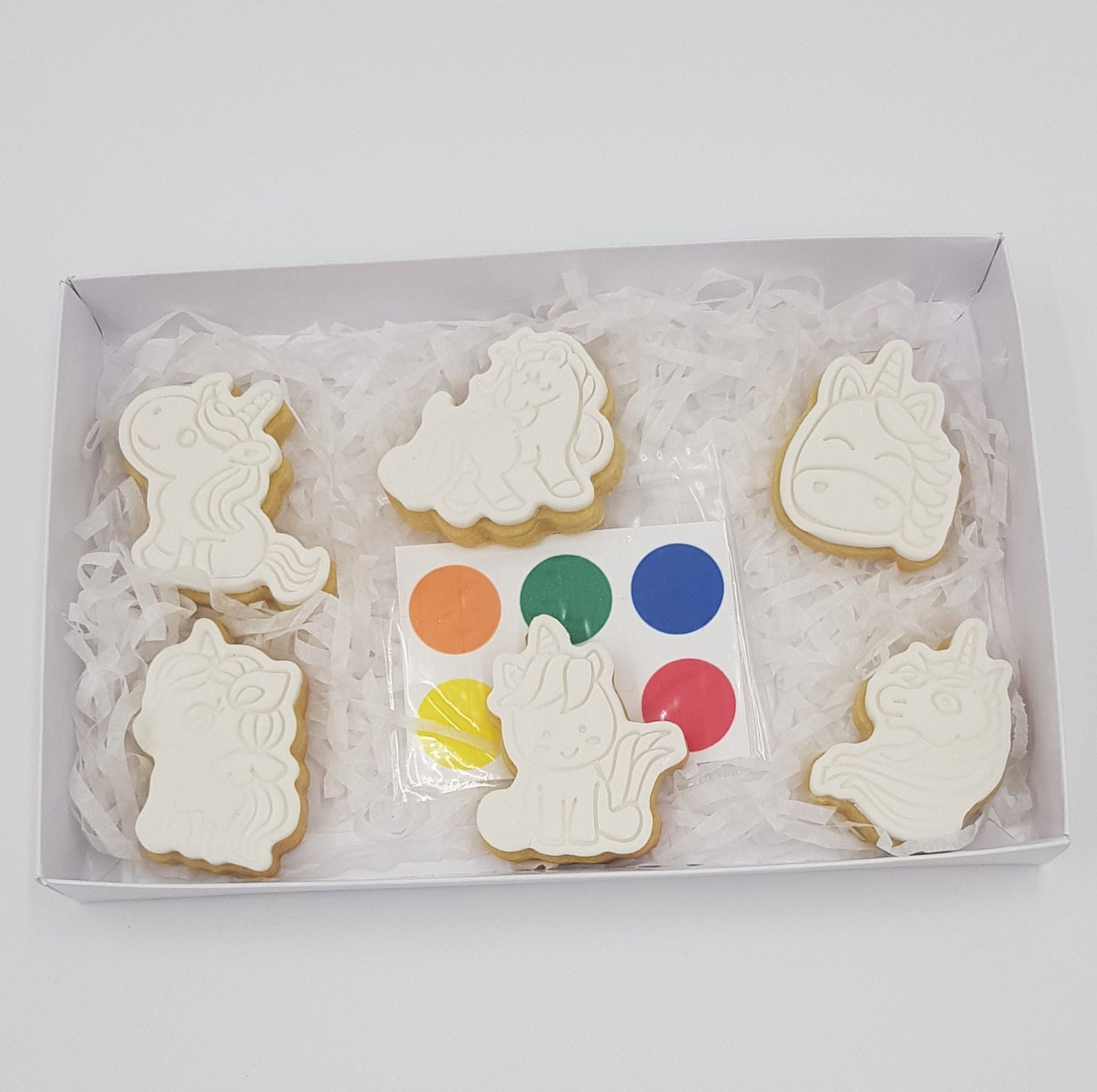 Paint Your Own (PYO) Shortbread Biscuits-pyo Cookies-fondant Unicorn ...