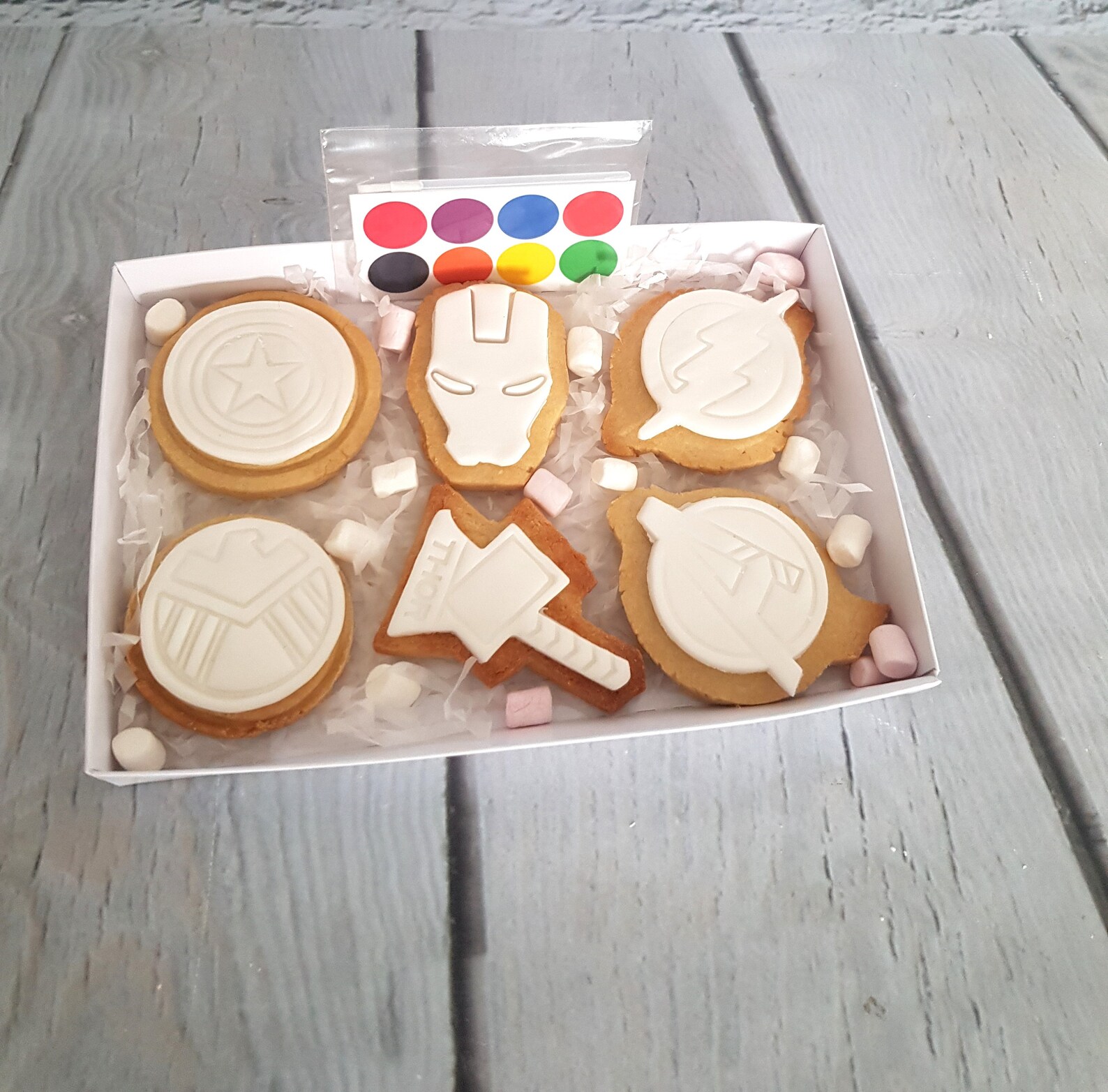 Paint Your Own (PYO) Shortbread Biscuits-pyo Cookies-fondant Unicorn ...