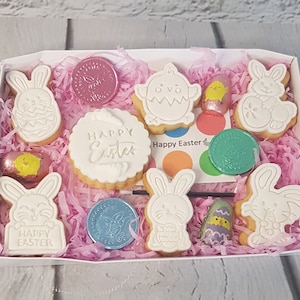 Easter Paint Your Own (PYO) Shortbread Biscuits-pyo Cookies-easter ...