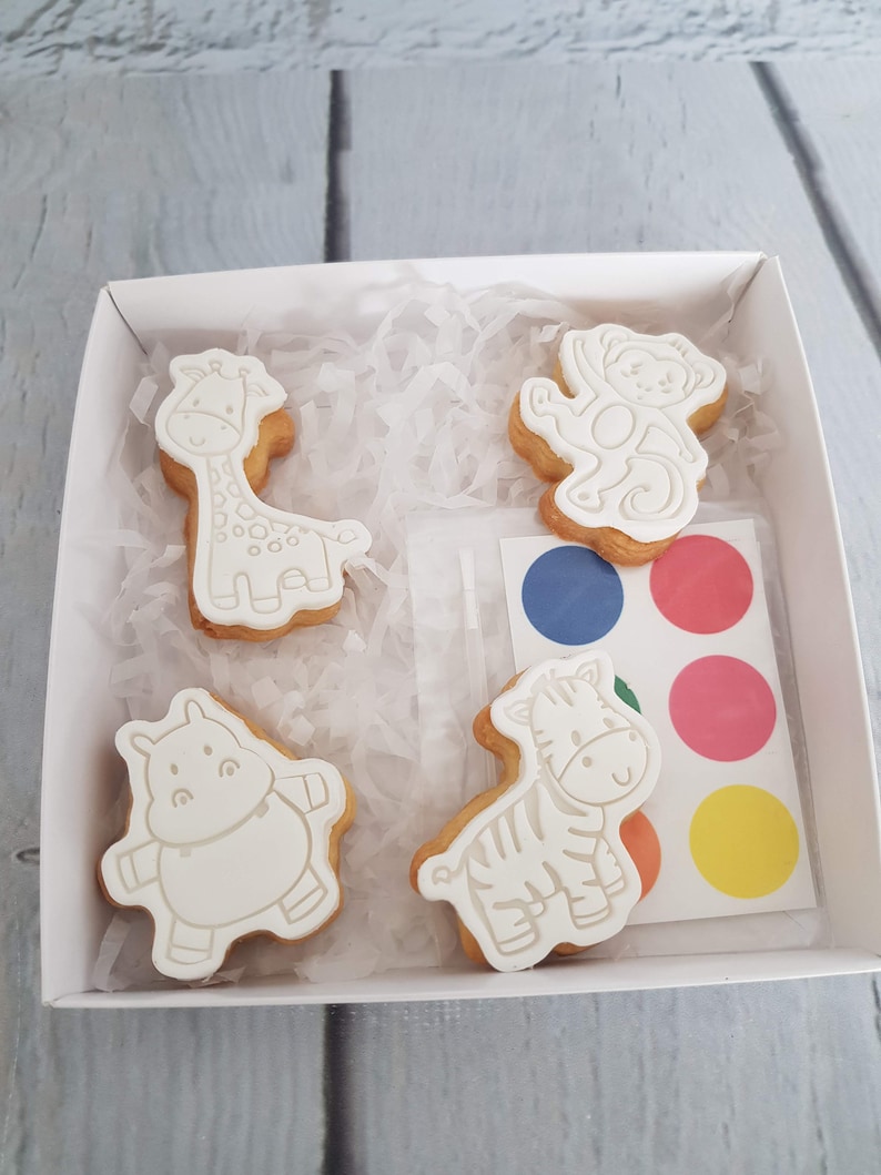 Paint Your Own (PYO) Shortbread Biscuits-pyo Cookies-fondant Unicorn ...
