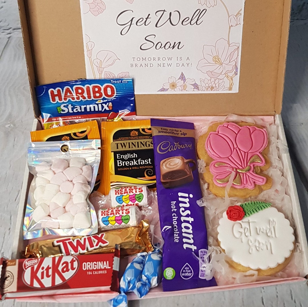 Get Well Soon Treat Box-shortbread Biscuits- Gift Box-letter Box Gift ...