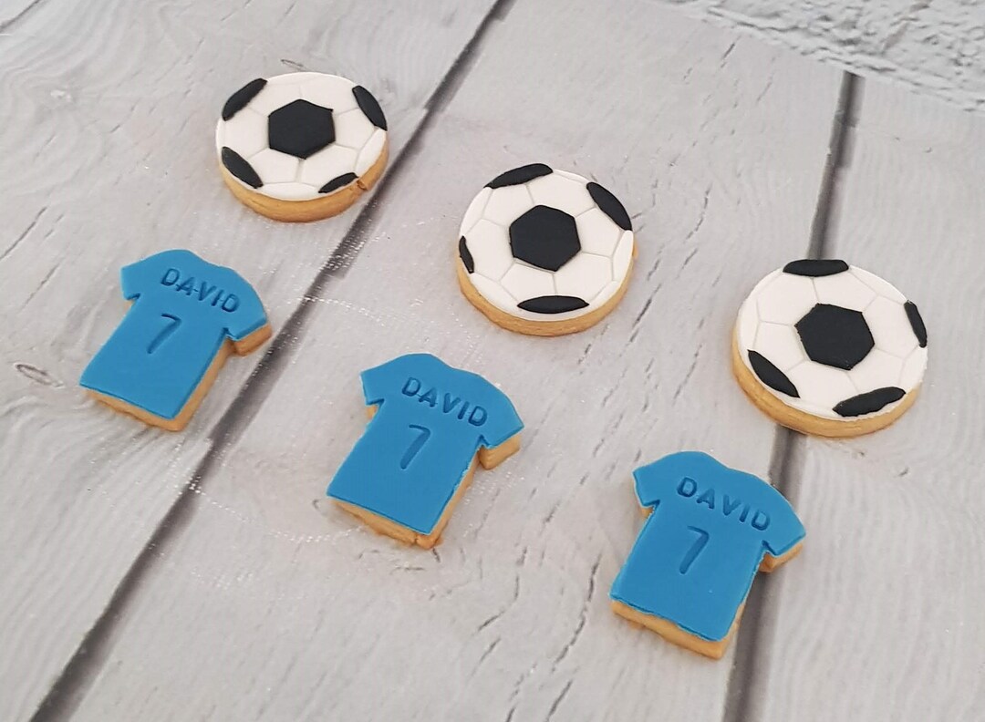 Personalized Football Shortbread Biscuits-football Themed Birthday ...