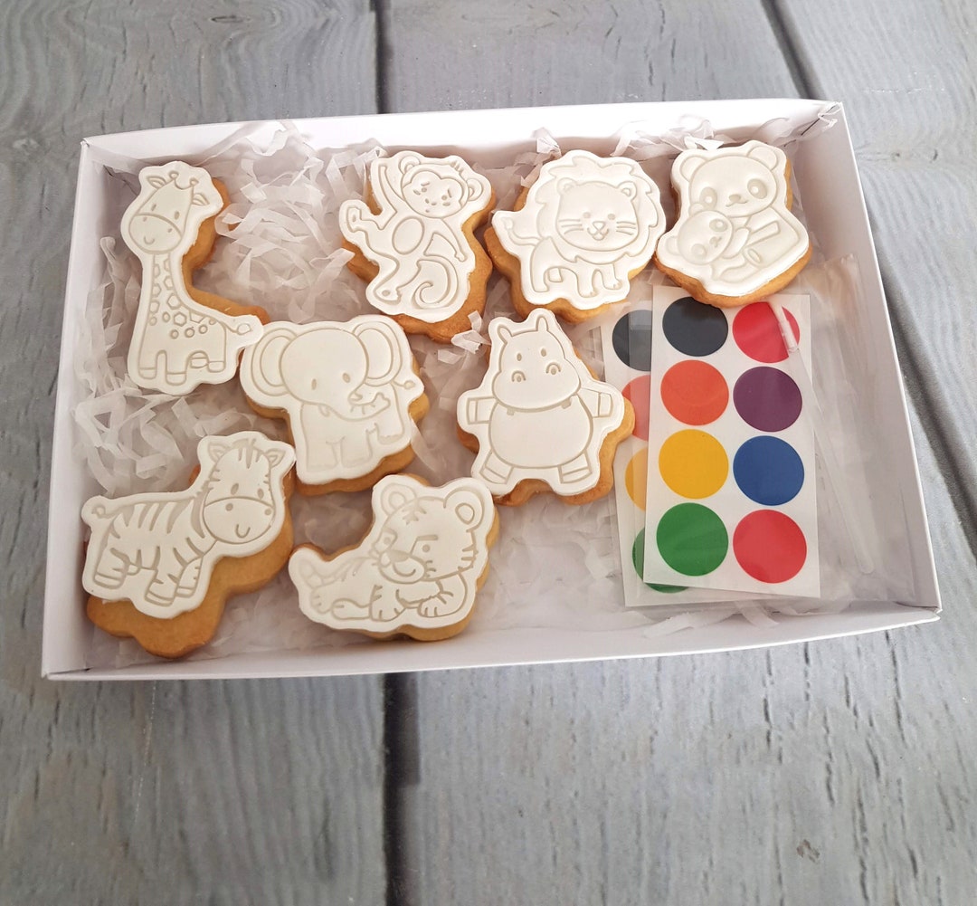 Paint Your Own (PYO) Shortbread Biscuits-pyo Cookies-fondant Unicorn ...