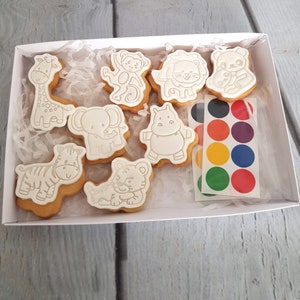 Paint Your Own (PYO) Shortbread Biscuits-pyo Cookies-fondant Unicorn ...