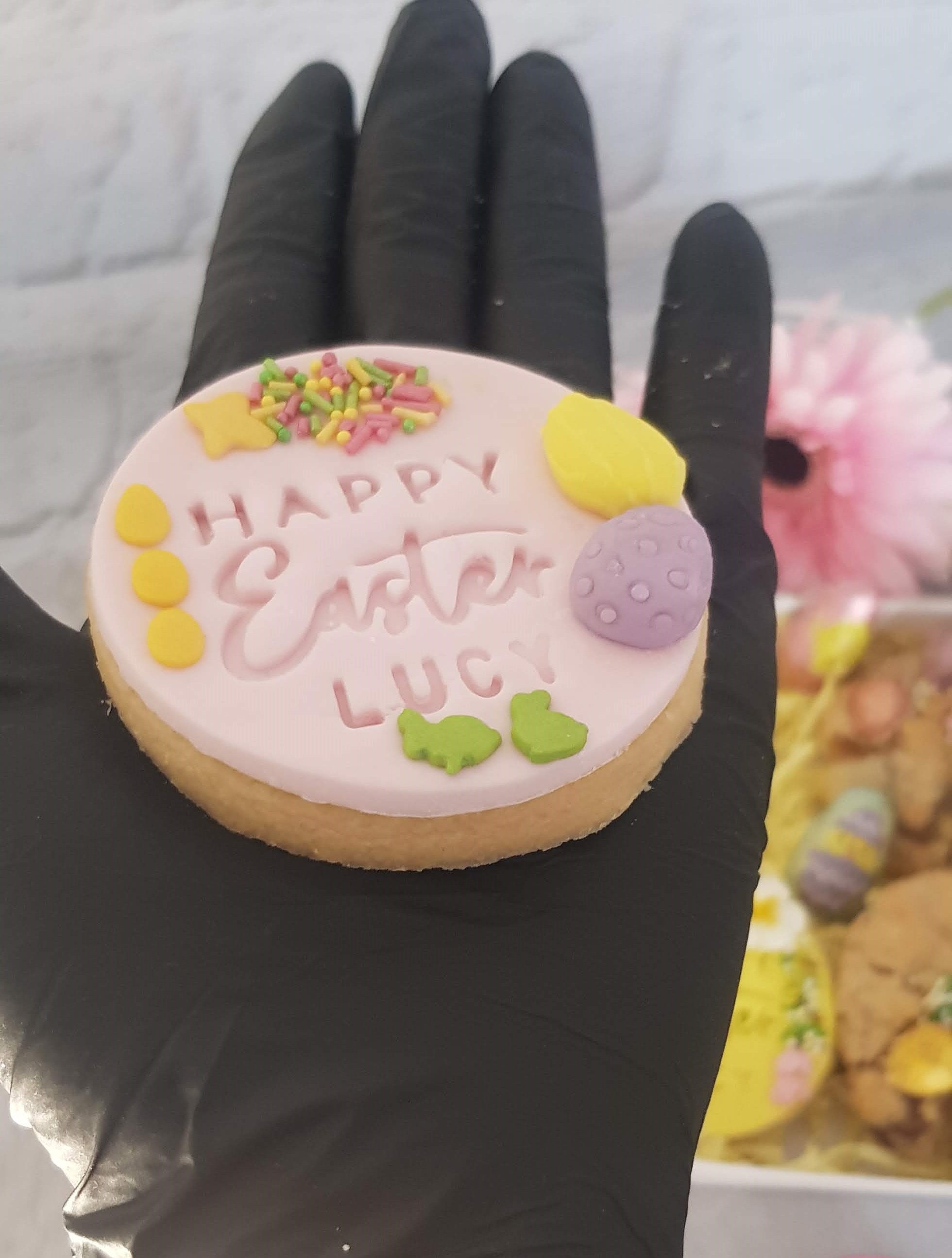 Personalized Easter Shortbread Biscuits Treat Box-chocolate Egg Cookies ...