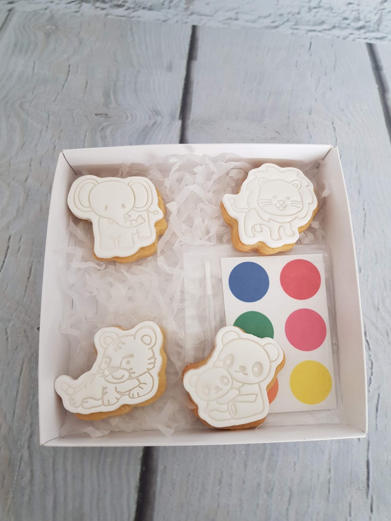 Paint Your Own (PYO) Shortbread Biscuits-pyo Cookies-fondant Unicorn ...