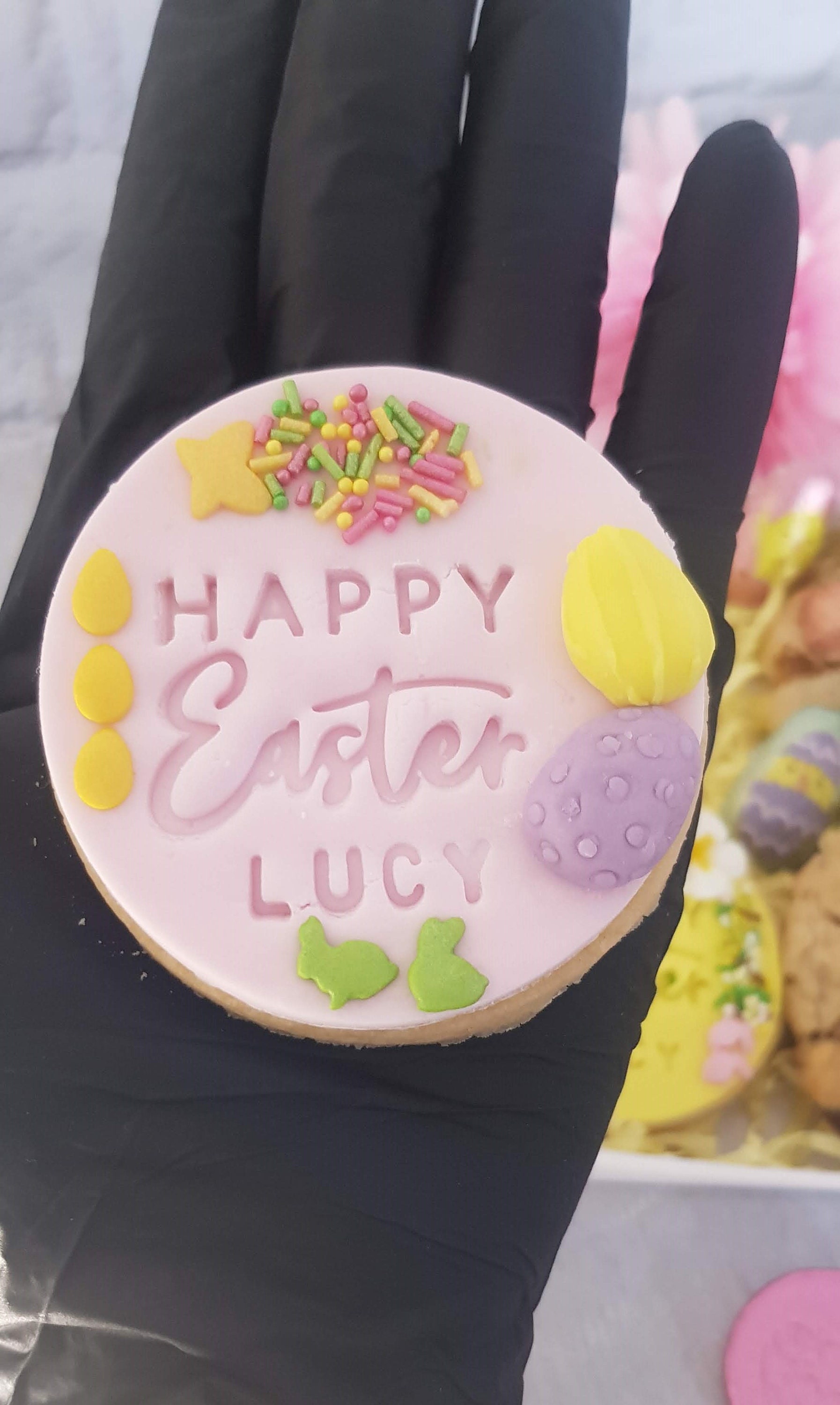 Personalized Easter Shortbread Biscuits Treat Box-chocolate Egg Cookies ...