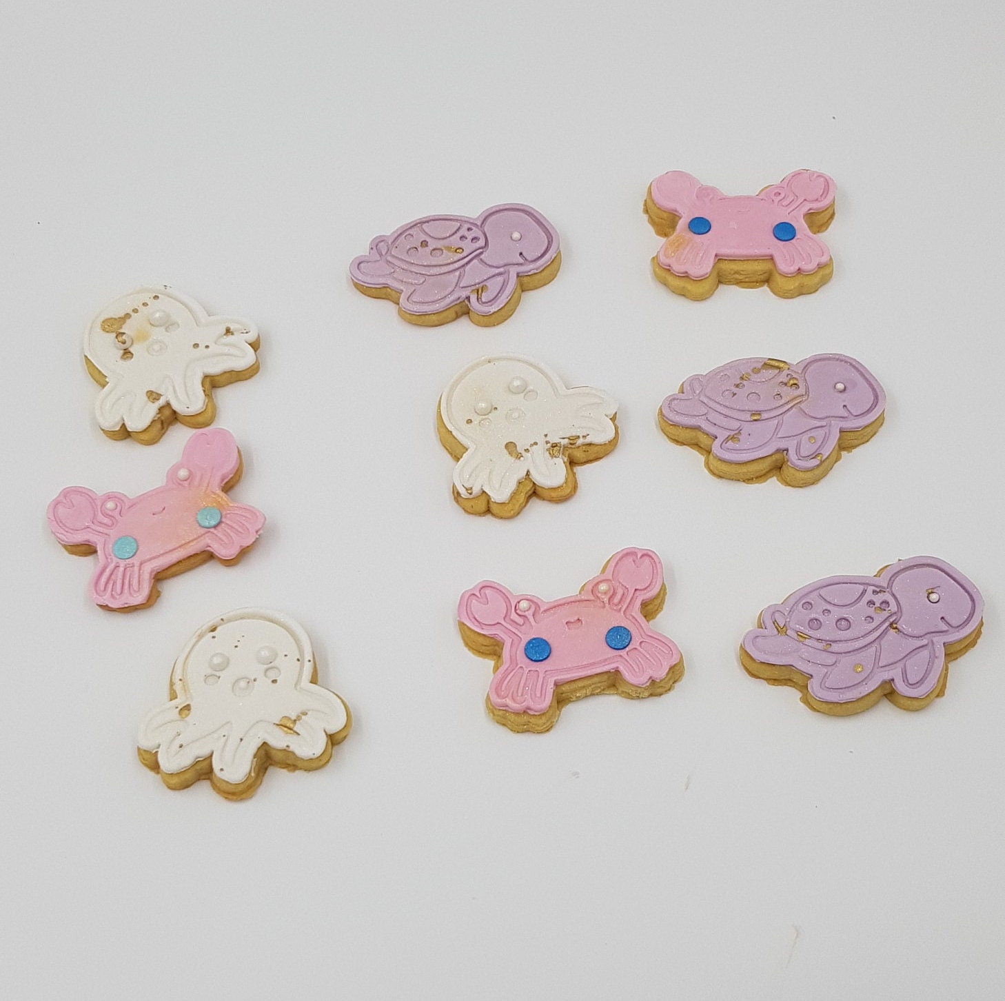 Under the Sea Decorated Creatures-fondant Shortbread-shortbread ...