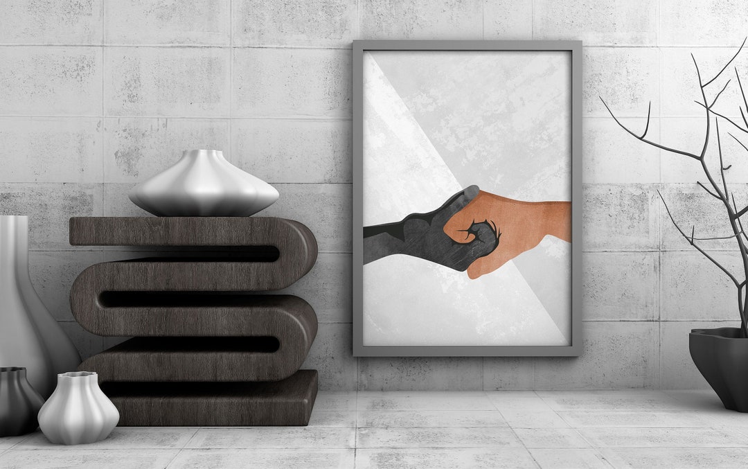 Equality Hands Print: Minimalist Peace Poster (digital Download) - Etsy