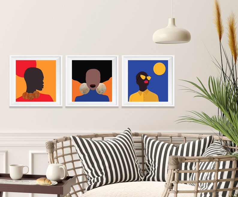 Set of 3 Digital Image Minimalist Art Wall Prints Modern - Etsy