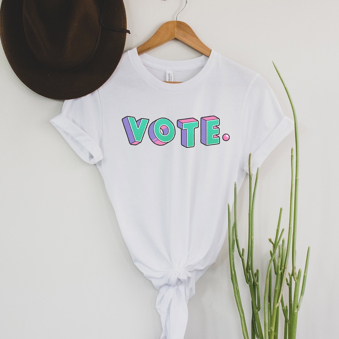 Colorful Vote T-shirt 2020 Election Shirt Bella Canvas Vote - Etsy