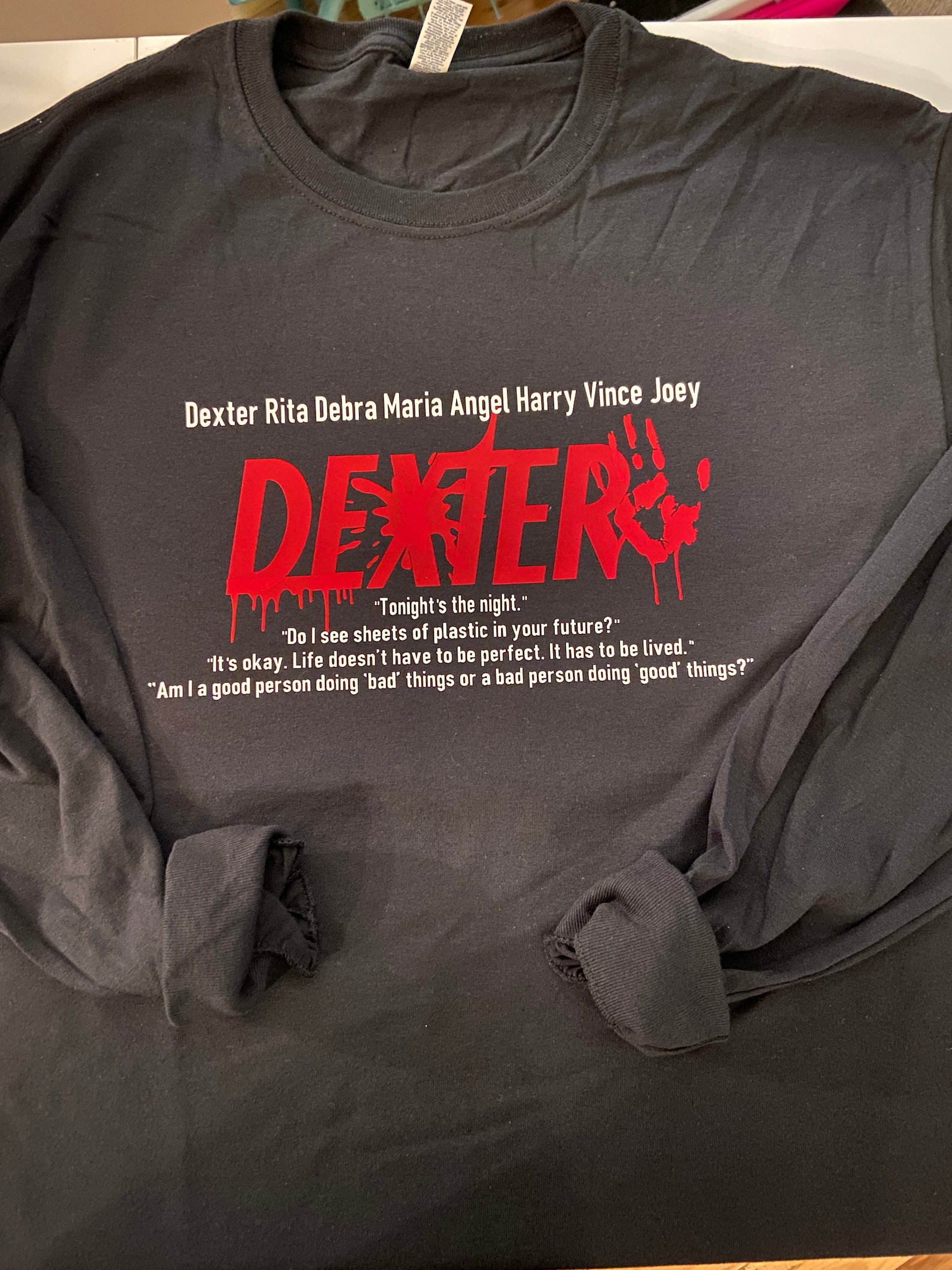 Dexter Shirt Dexter TV Show Dexter Morgan Deb Harry Dark | Etsy