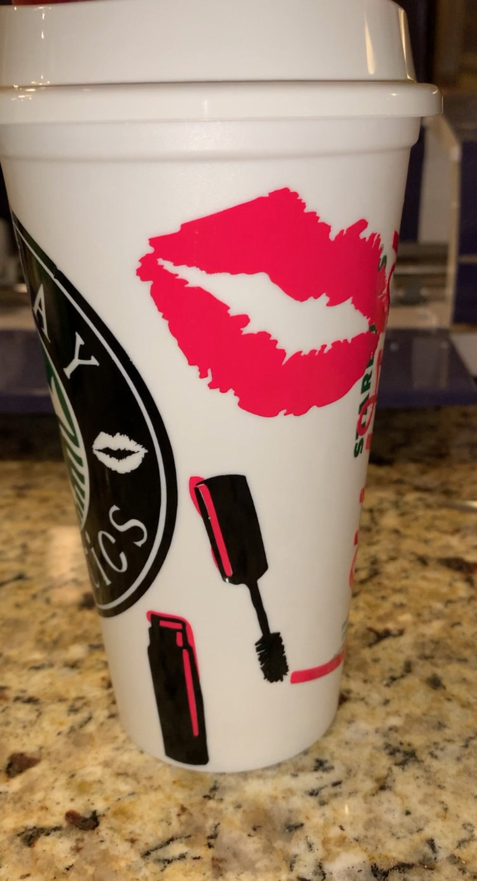 Makeup Cosmetics Starbucks Cup Mary Kay Travel Cup - Etsy