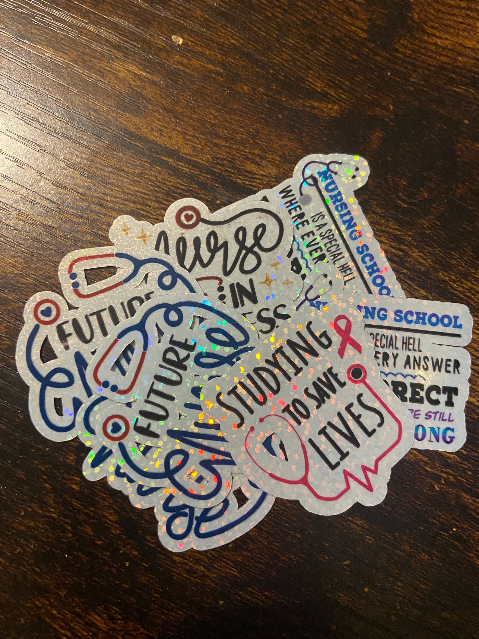 Nursing Student & Nurse Sticker Pack Holographic - Etsy