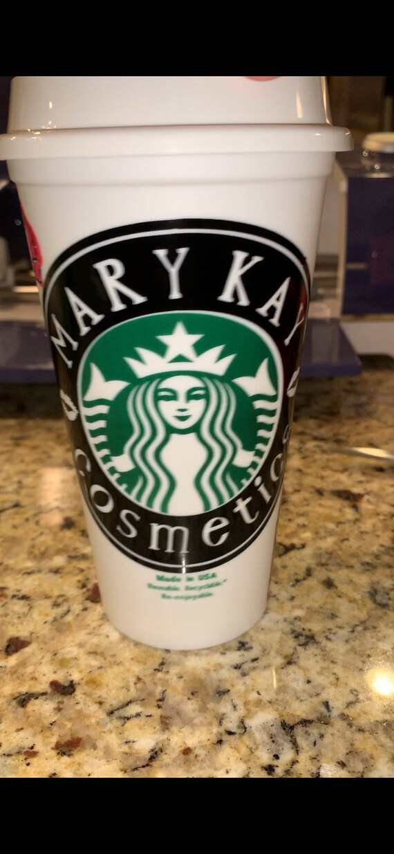 Makeup Cosmetics Starbucks Cup Mary Kay Travel Cup - Etsy
