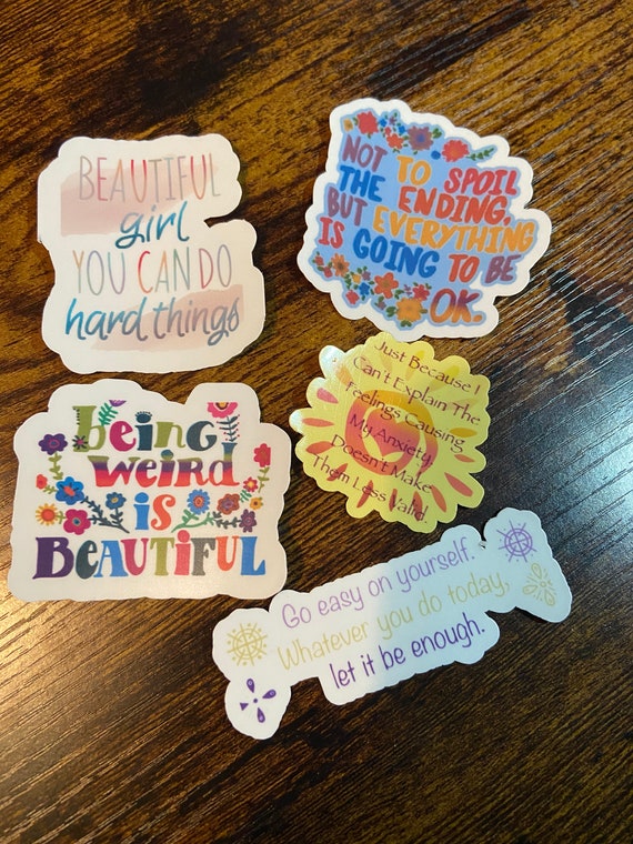 Encouraging Sticker Pack Sticker Bundle Beautiful Girl - Etsy