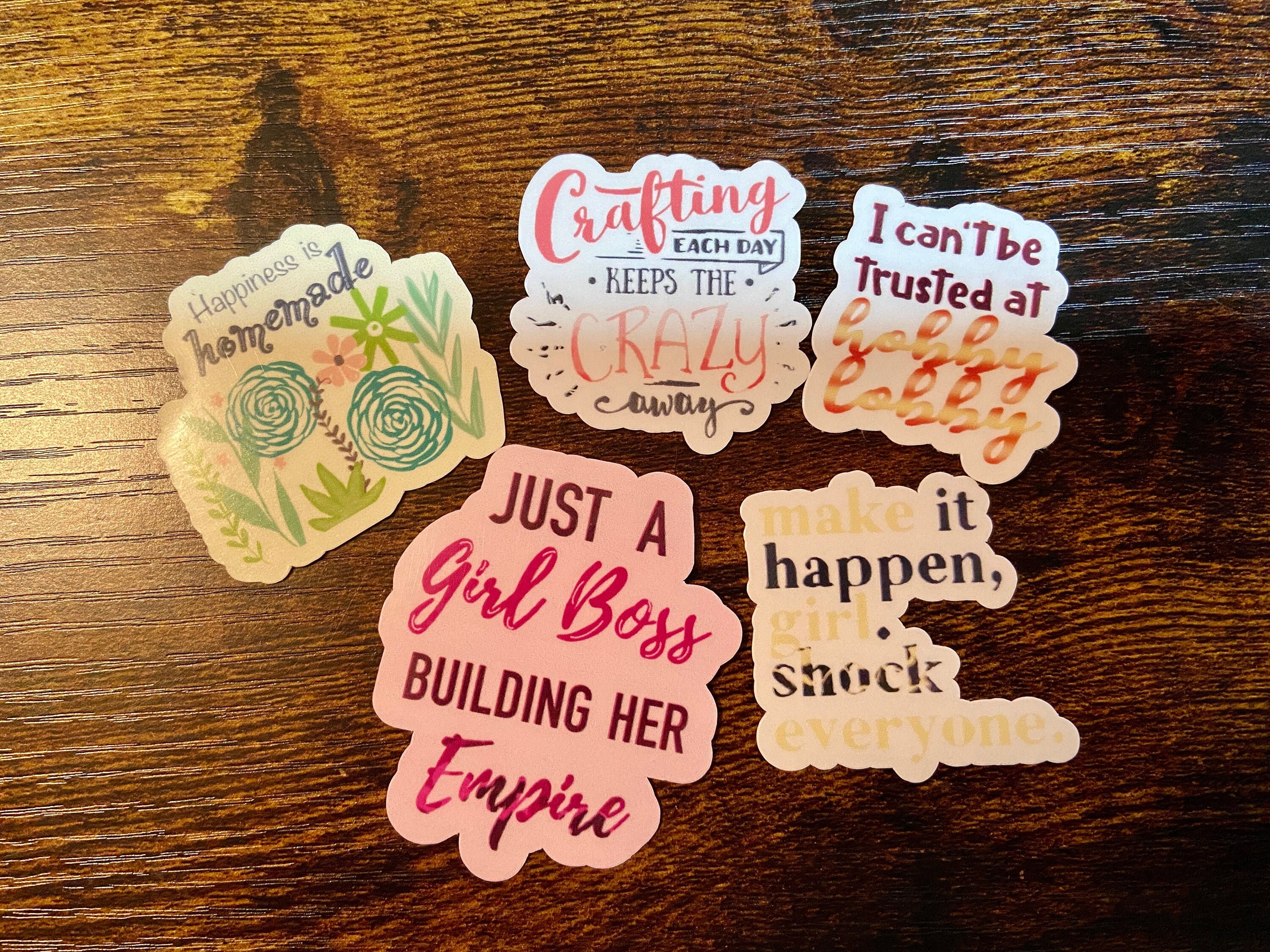 Business Craft Homemade Sticker Pack Sticker Bundle Girl - Etsy