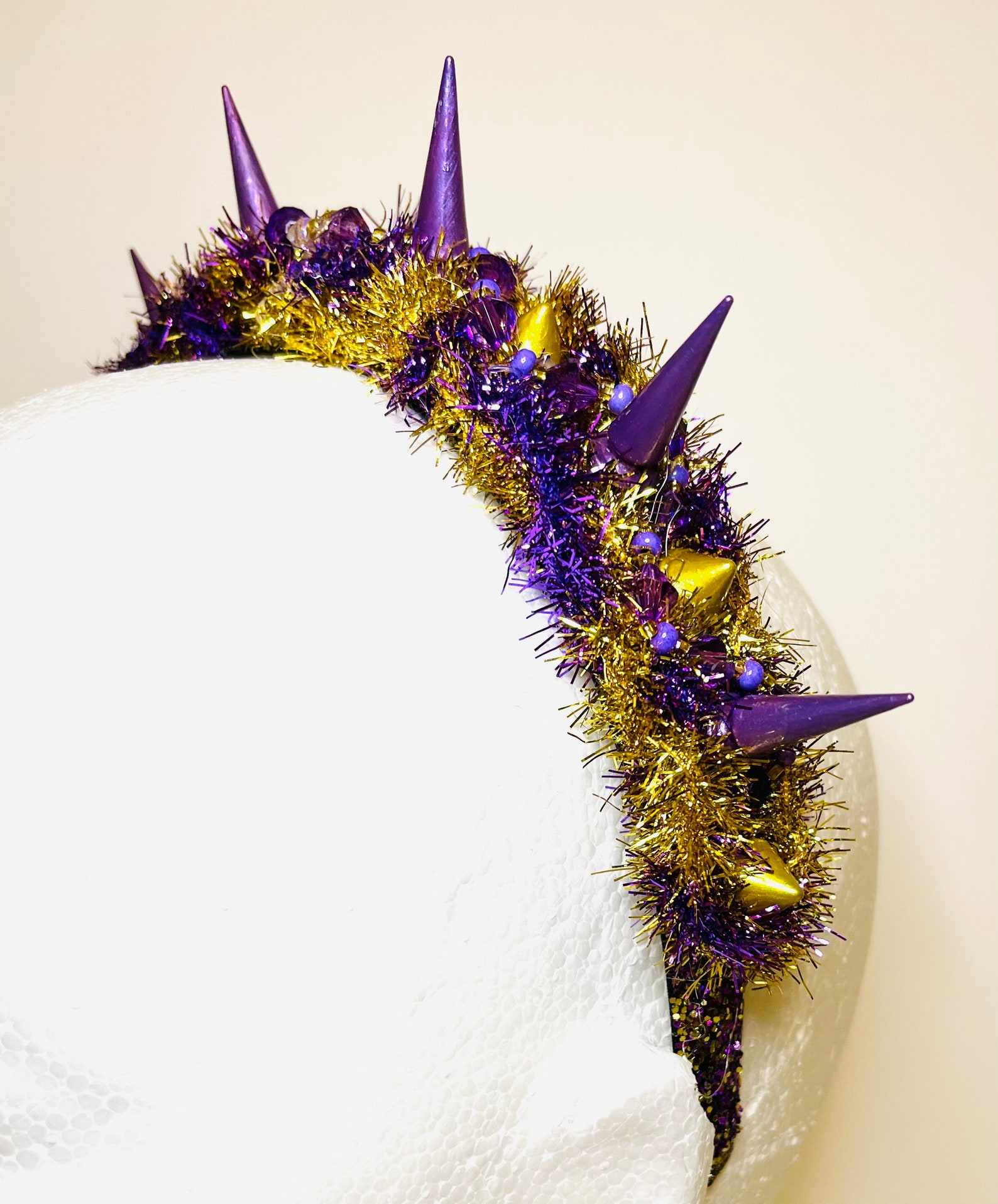 LSU Spikes and Roses Headband - Etsy