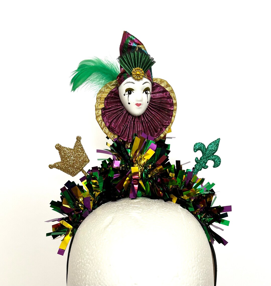 Mardi Gras Headband - Jesters - Etsy