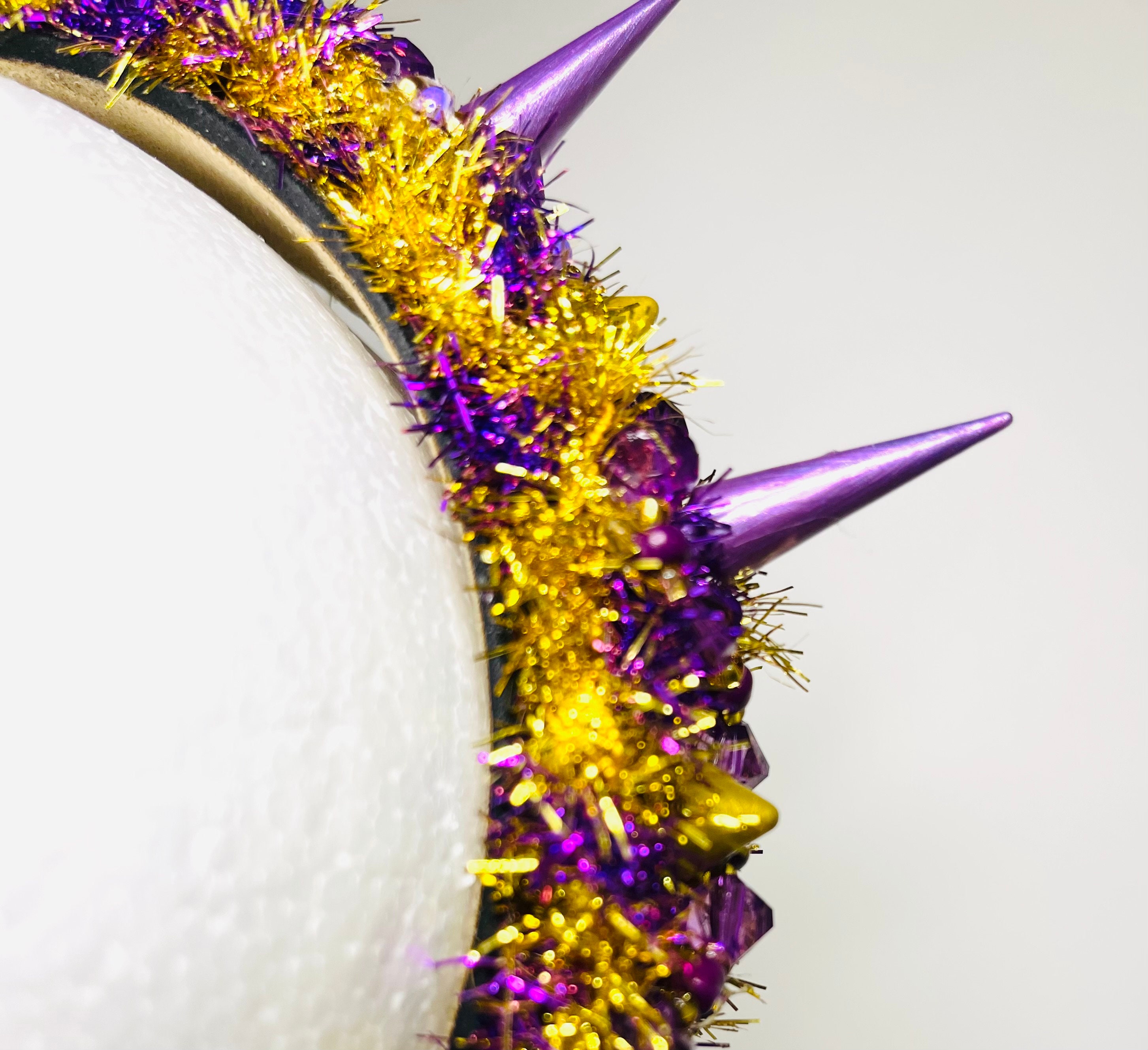 LSU Spikes and Roses Headband - Etsy