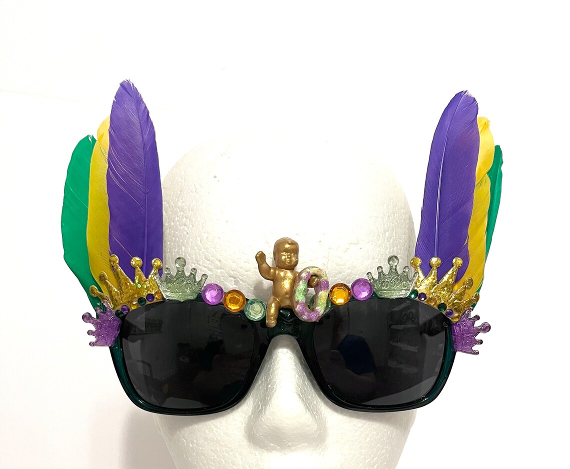 Mardi Gras King Cake Baby Sunglasses - Etsy