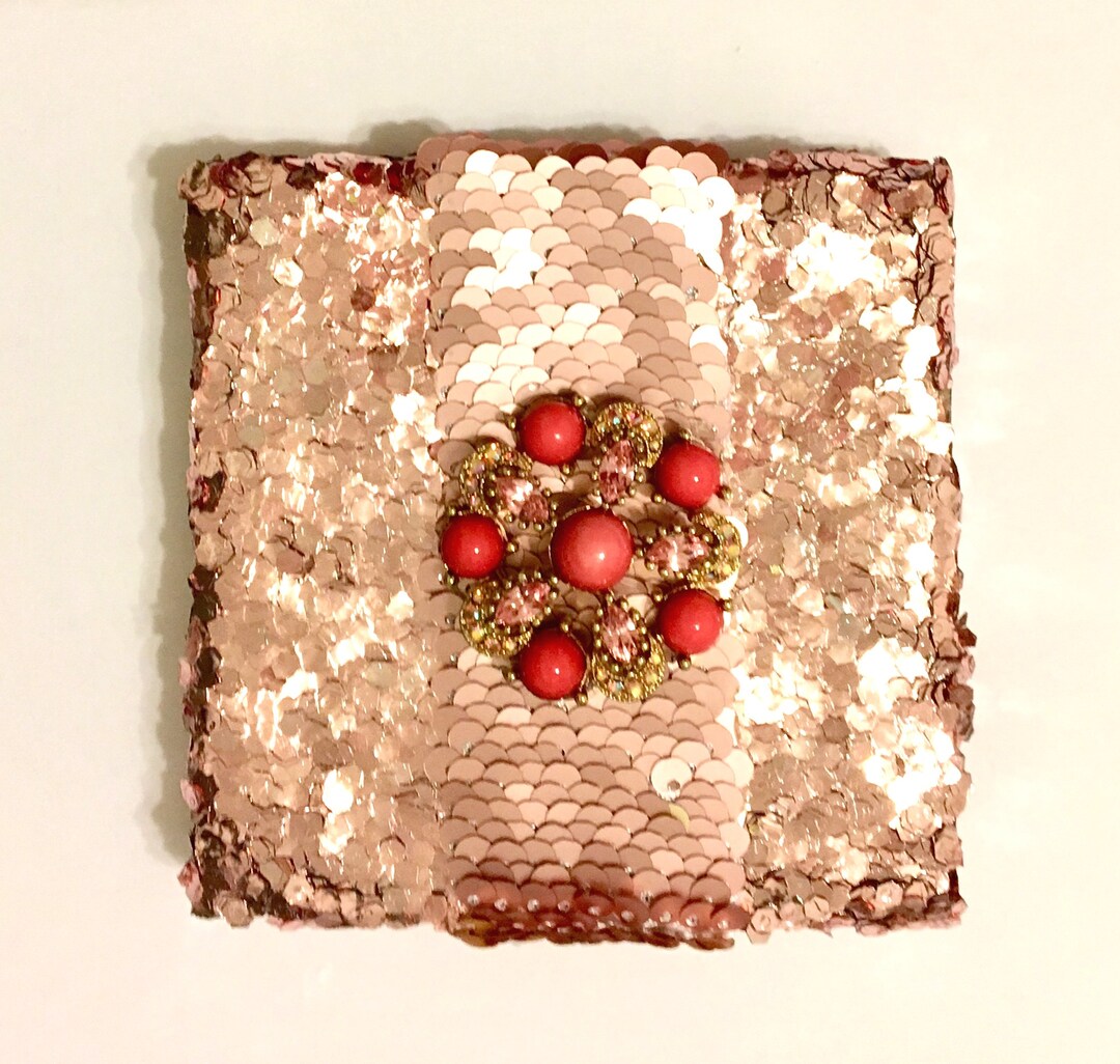 Rose Gold Sparkle Gift Box - Etsy