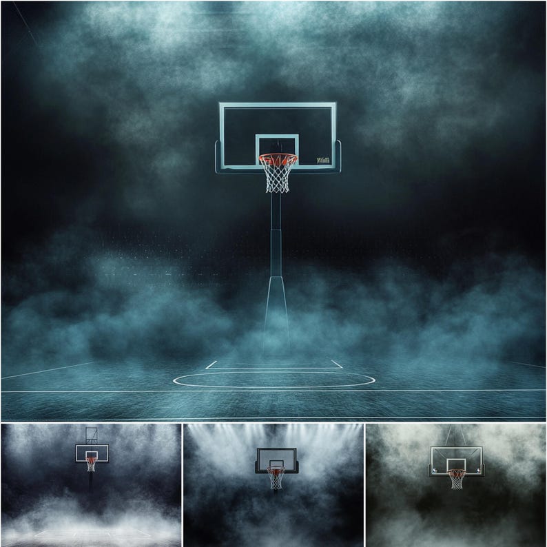 100 Basketball Digital Backdrops for Sports Photography, Basketball ...