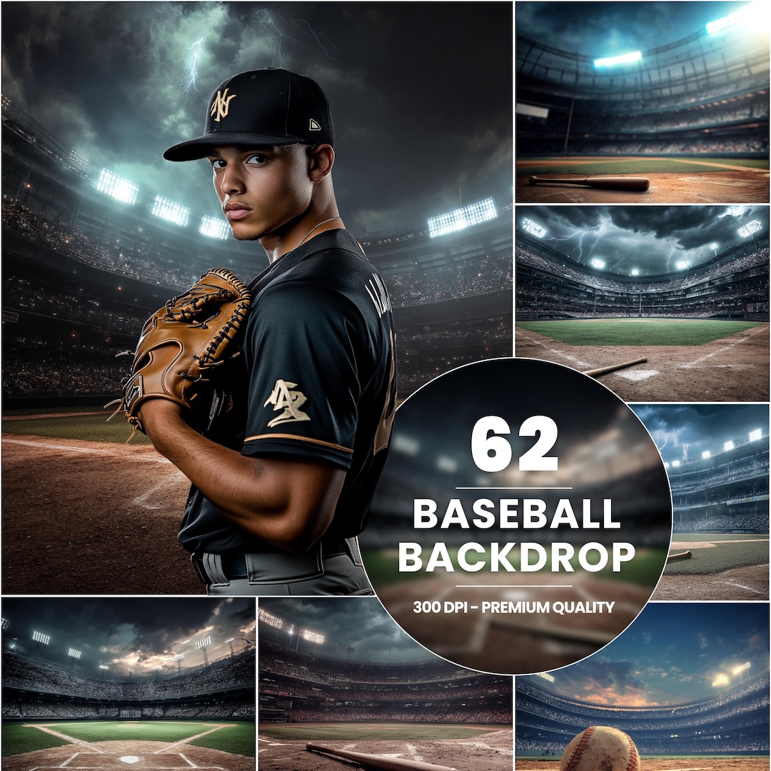 62 Baseball Field Backdrop, Baseball Background, Baseball Poster ...