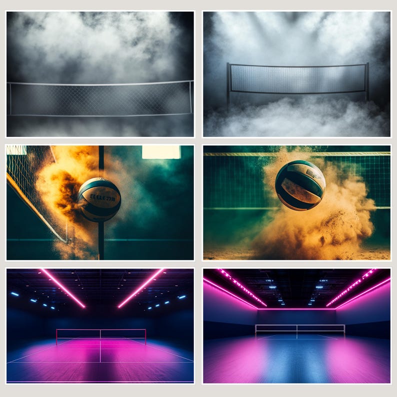 60 Volleyball Backdrops & Overlays: Sports Posters, Senior Banner ...