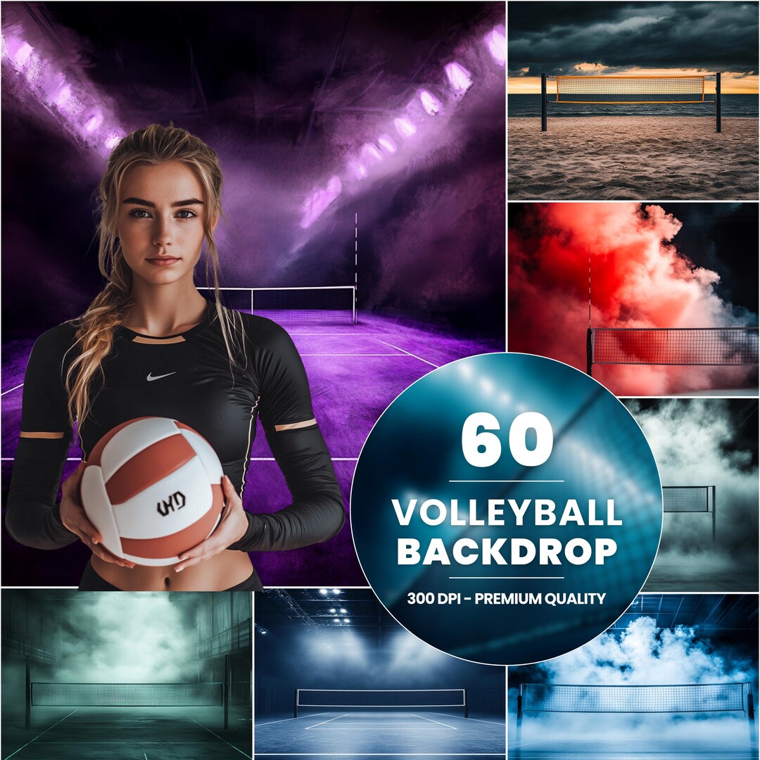 60 Volleyball Backdrops & Overlays: Sports Posters, Senior Banner ...
