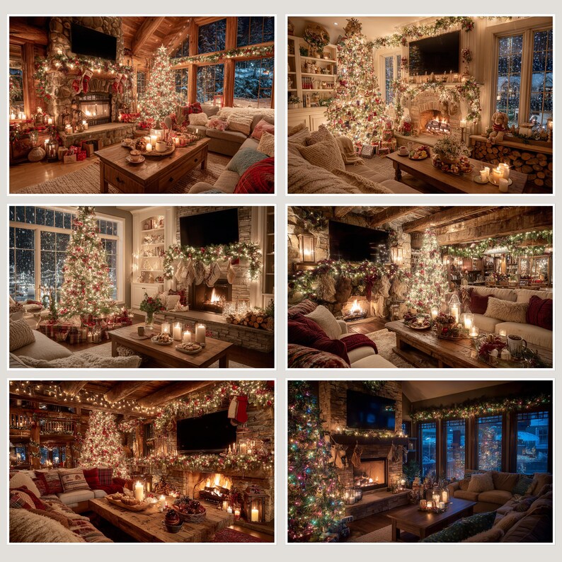 125 Christmas Gnome Wonderland Forest Backdrop, Candy Mushroom Village ...