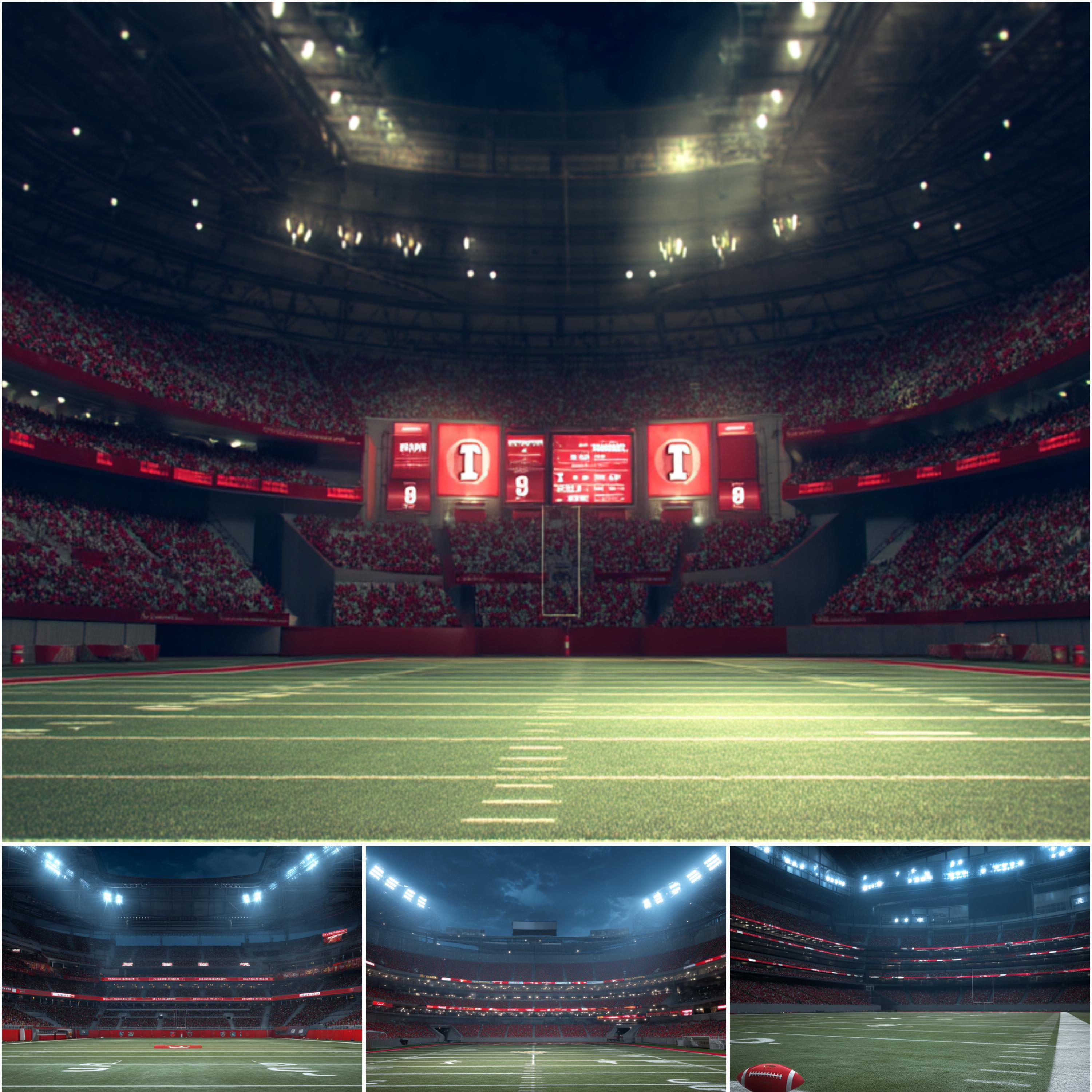 80 Football Stadium Backdrops: Sport Photography, Player Theme (digital ...