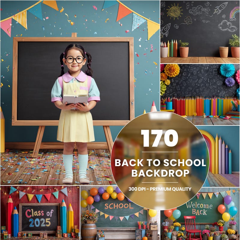 School Backdrop - Etsy