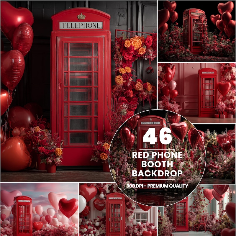 Red Telephone Prop - Etsy