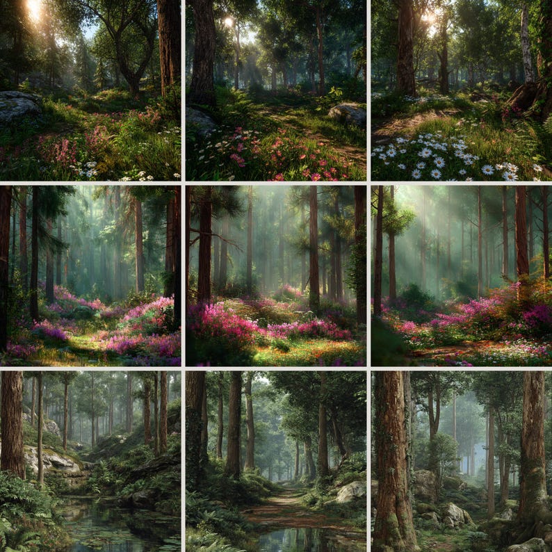 60 Forest Photography Backdrops: Summer Greenery, Spring Landscape ...