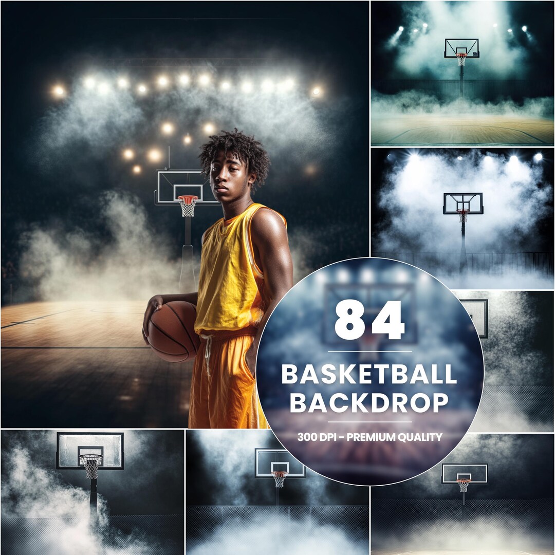 84 Basketball Photography Backdrop: Sports Event Photo Booth (digital ...