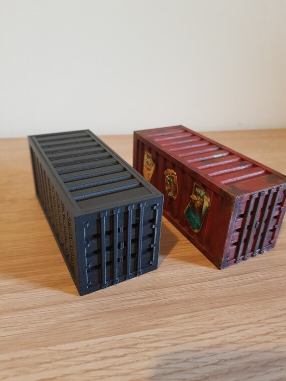 Shipping Container X2 3D Printed 28mm/32mm War Gaming - Etsy
