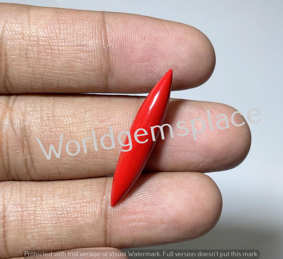 Red Coral Tusk Nose Piercing: Lab Grown Septum Horn Spike - Etsy