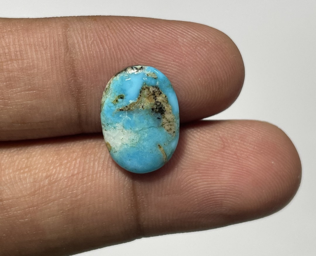 Natural Turquoise Oval Cabochon, Turquoise Size 16x11x3 MM, 4 Carat ...