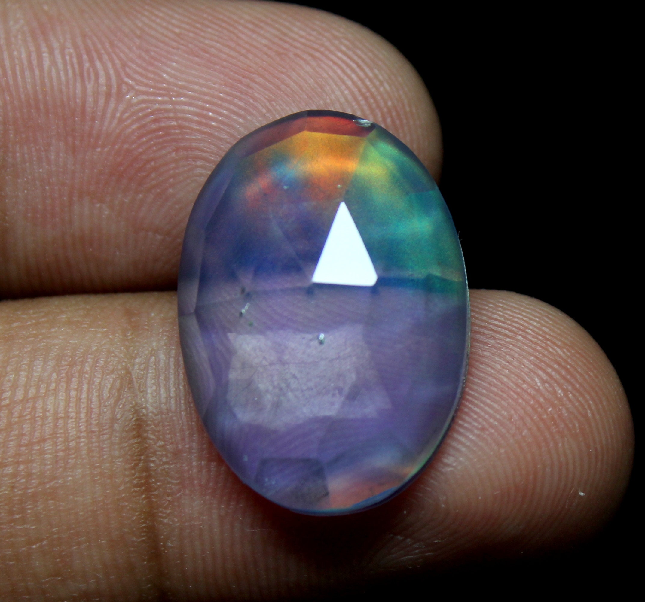 Aurora Opal Doublet Oval Gemstone Measurements 21x15x6 MM 13 | Etsy